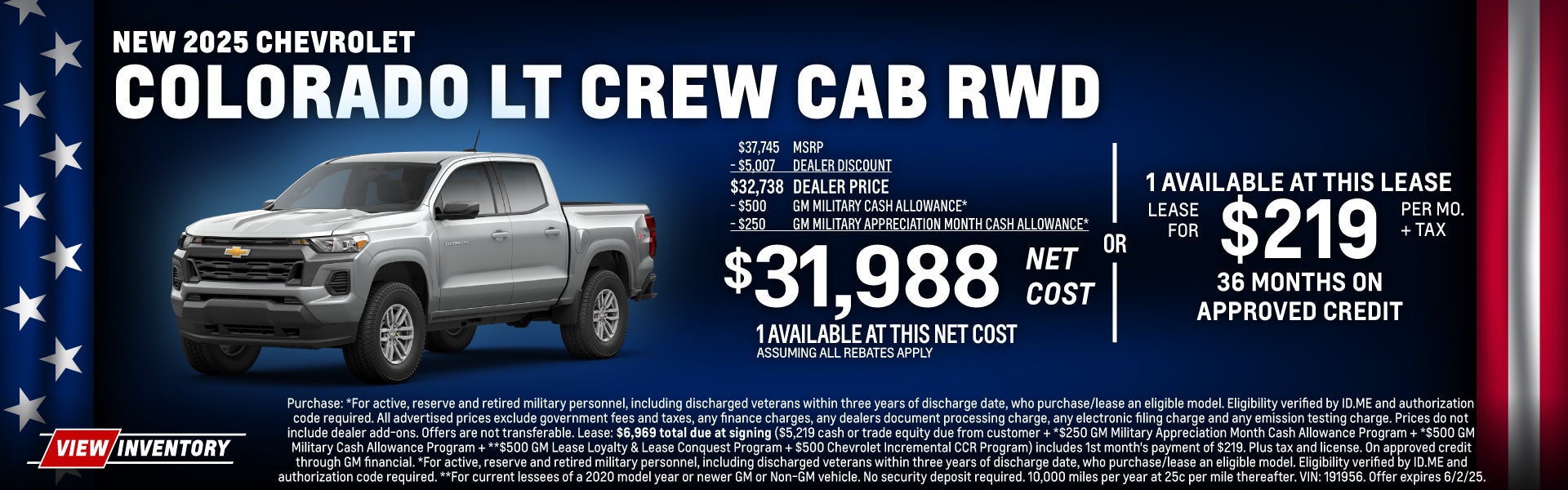 2025 Colorado Crew Cab RWD | Tom Bell Chevrolet Specials Redlands, CA